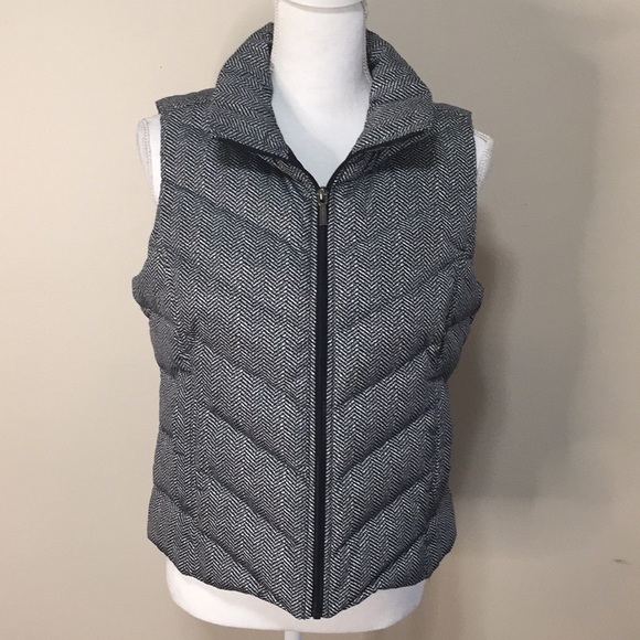Lands' End | Jackets & Coats | Lands End Vest Black And White ...